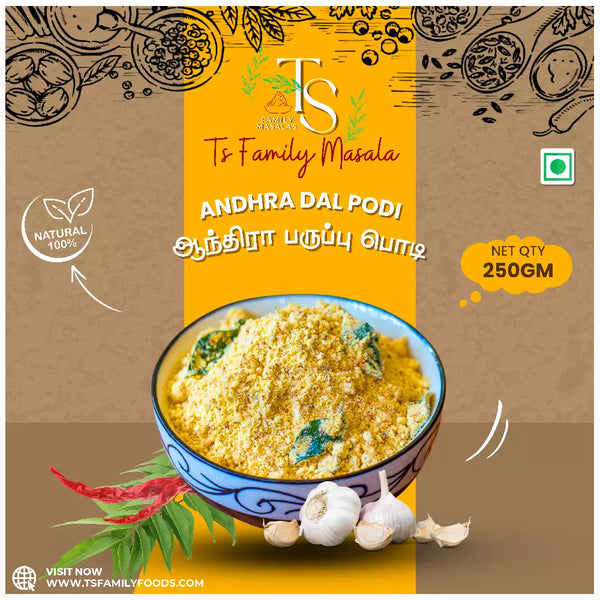 Andhra Dal Powder (ஆந்திரா பருப்பு பொடி ) – TS Family Foods